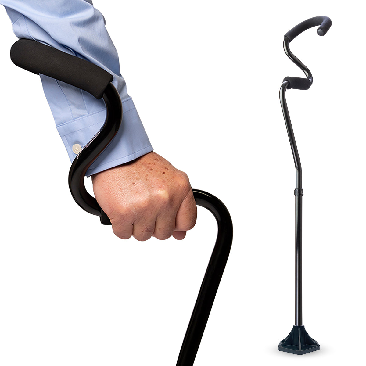 Strong Arm Self Standing Ergonomic Cane | Step2health